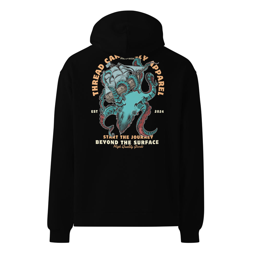 Kraken Embroidered Premium Hoodie | Thread Carefully